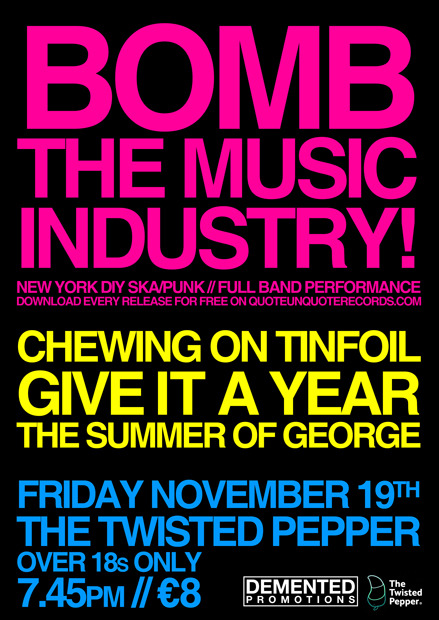 Bomb The Music Industry Logo BOMB THE MUSIC INDUSTRY! Vacation
